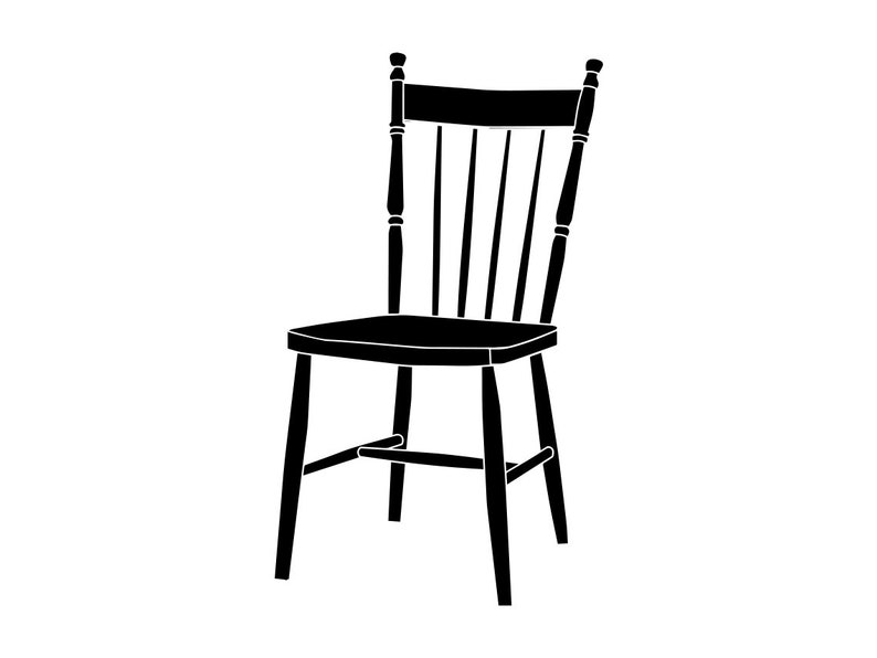Chair 2 SVG, Chair Svg, Chair Clipart, Chair Files for Cricut, Chair ...
