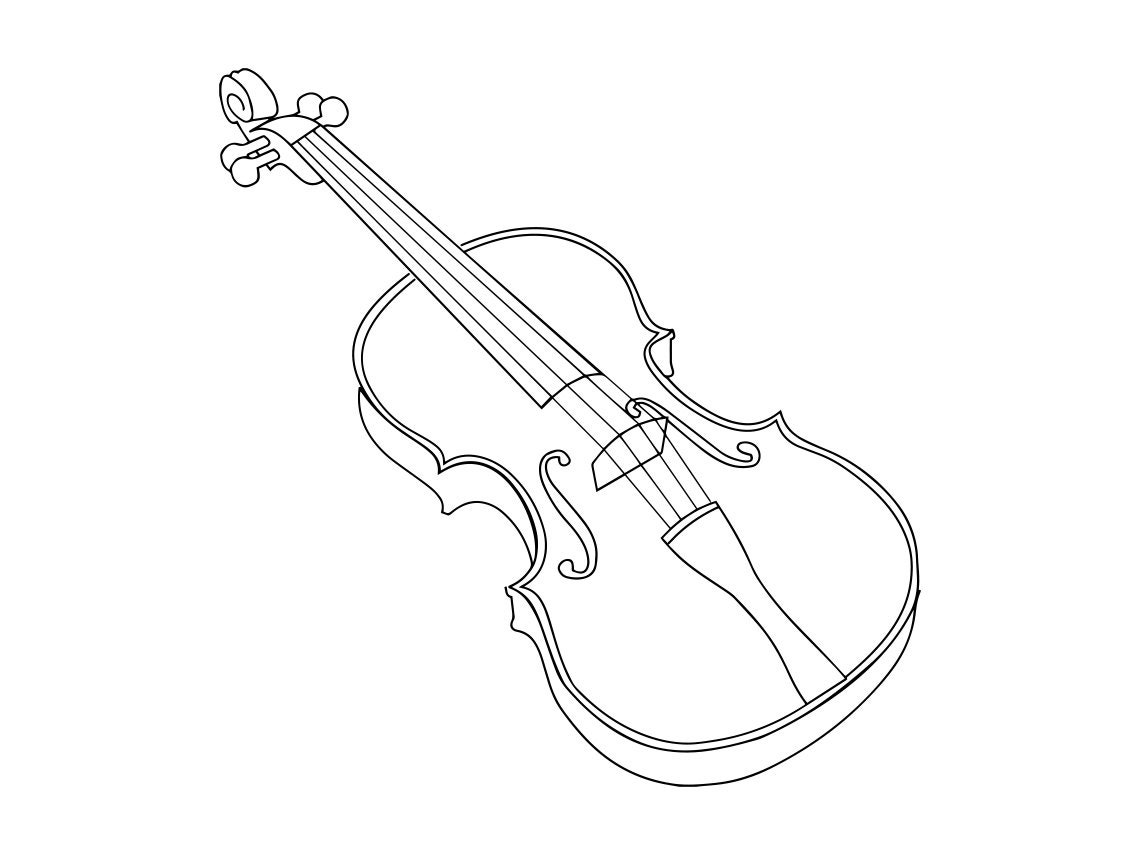 Violin Outline SVG, Violin SVG, Violin Outline Clipart, Violin Files ...