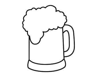 Beer Mug Coloring Page