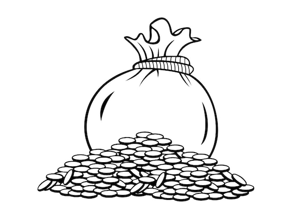 Coins 3 SVG Coins SVG Money Svg Gold Svg Treasure Coins - Etsy