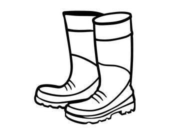 Gumboots Outline