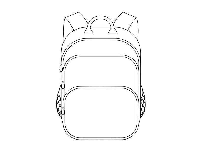 Backpack #7 SVG, Bookbag SVG, School, Knapsack, Backpack Clipart ...