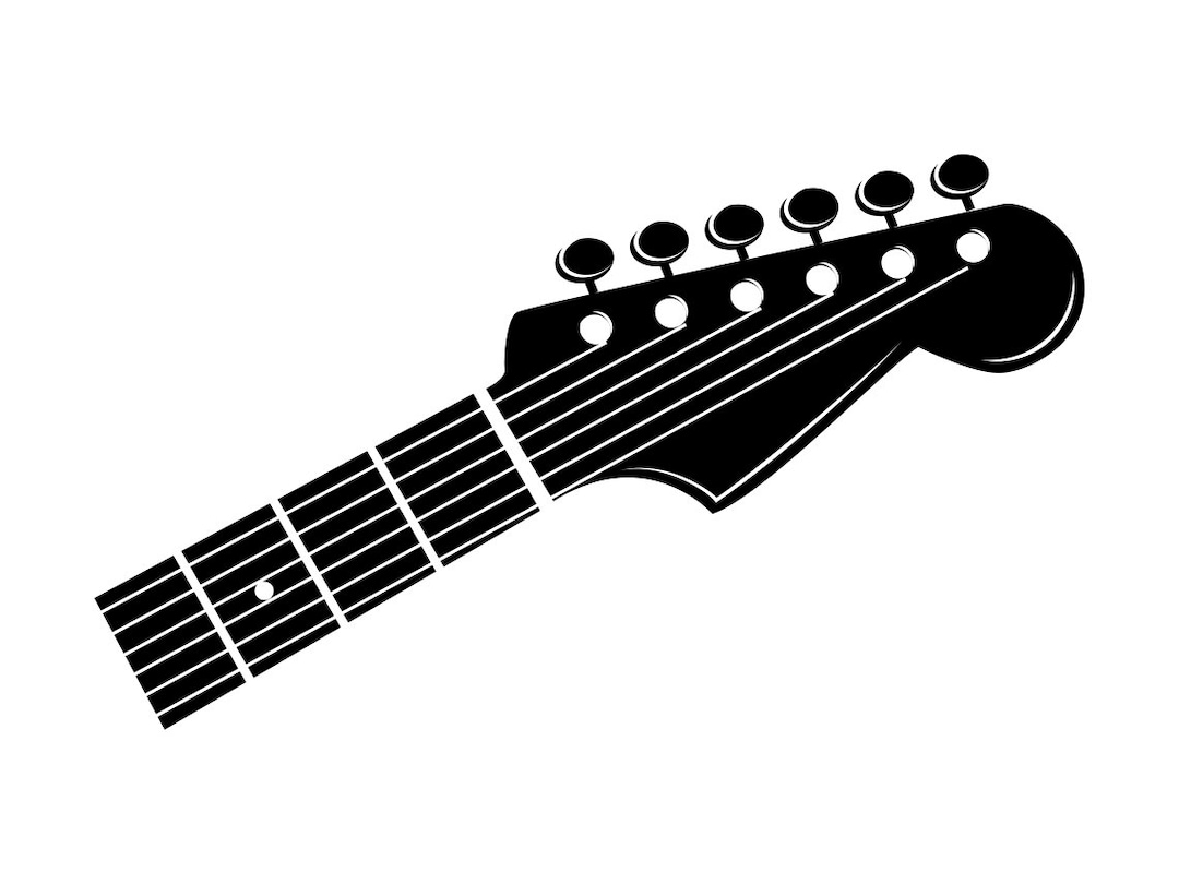 Guitar Head SVG, Guitar Svg, Guitar Clipart, Guitar Files for Cricut ...
