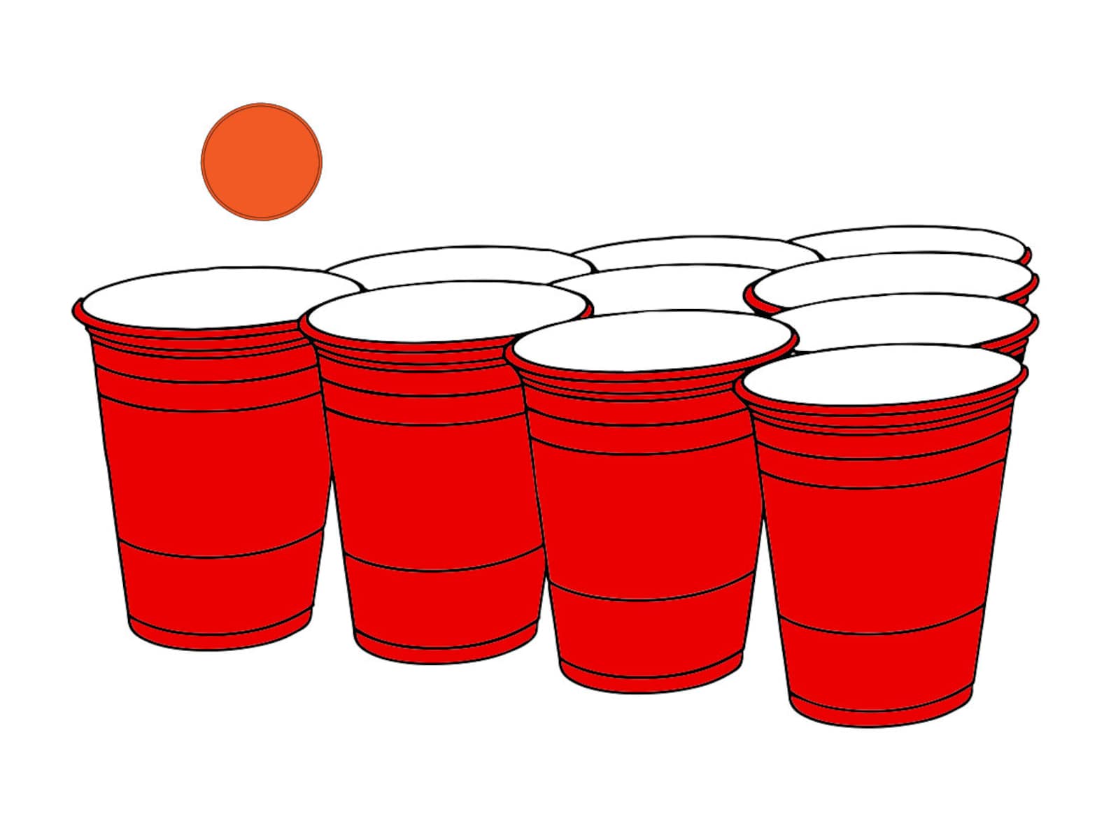 Beer Pong SVG, Beer Pong Clipart, Beer Pong Files for Cricut, Beer Pong ...