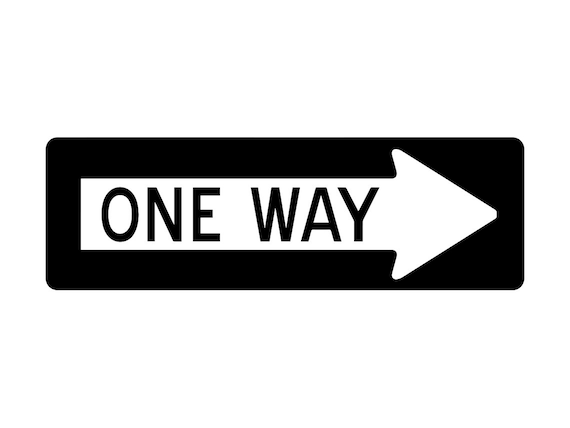 One Way Road Sign One Way Road Sign