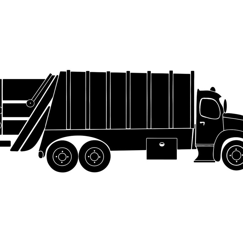 Garbage Truck Svg - Etsy