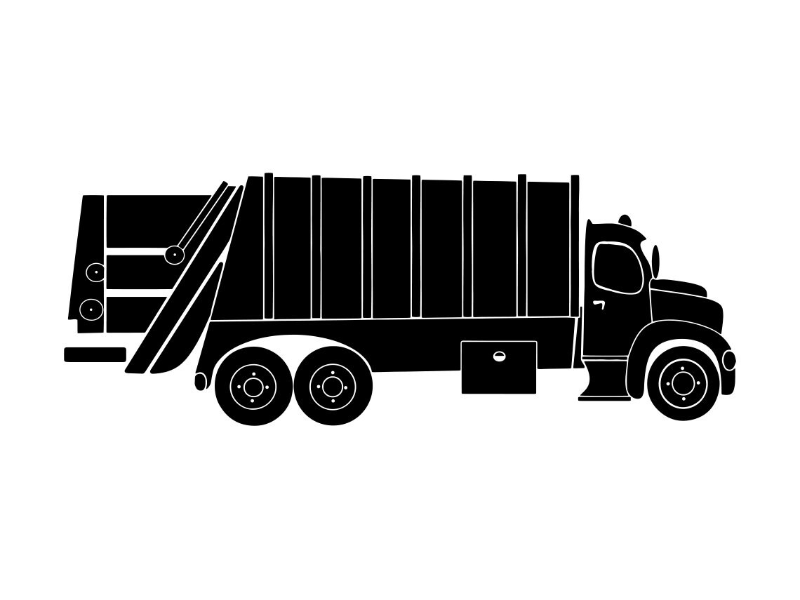 Garbage Truck 3 SVG Garbage Truck SVG Waste Truck SVG - Etsy Canada