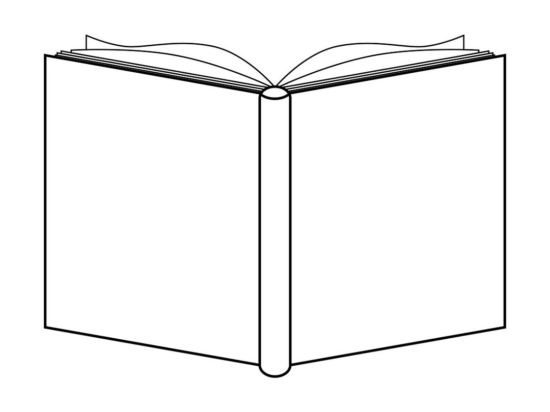 Book Outline #5 SVG, Book Svg, Book Clipart, Book Files for Cricut ...