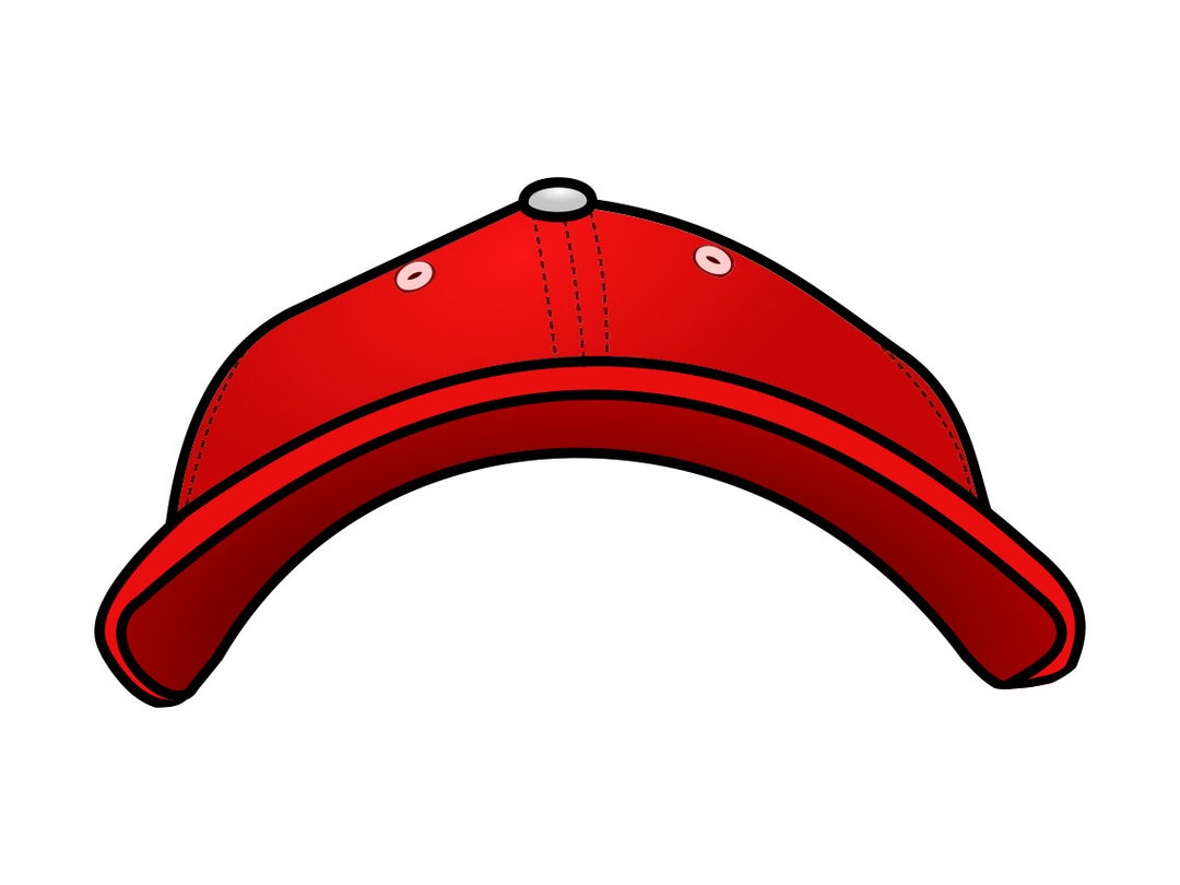 Red Baseball Cap SVG, Red Cap SVG, Baseball Cap Clipart, Baseball Cap ...