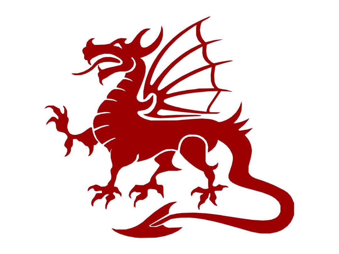Dragon SVG, Red Dragon SVG, Dragon Clipart, Dragon Cut Files for ...