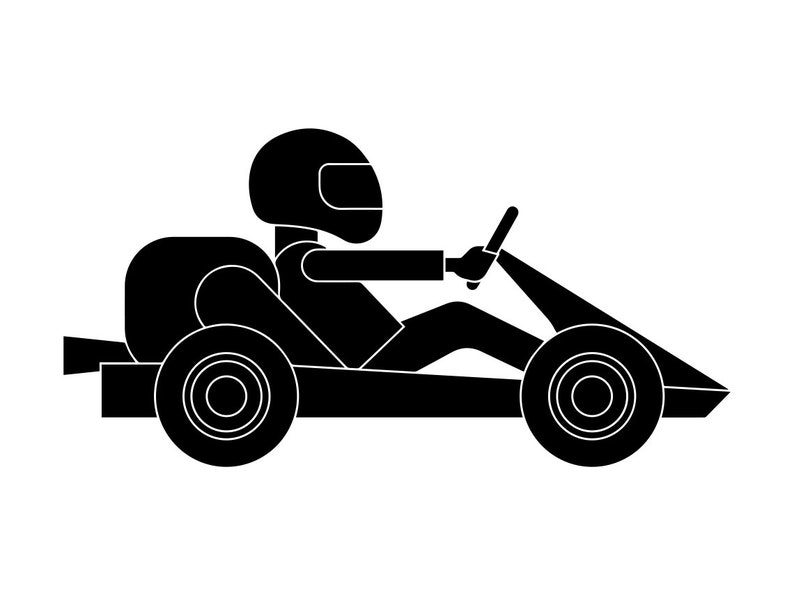 Kart Racing SVG Go Kart SVG Go Karting SVG Kart Racing - Etsy