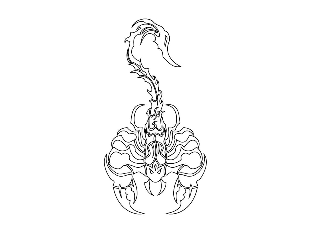 Scorpion Outline SVG, Scorpion SVG, Scorpion Clipart, Scorpion Files ...