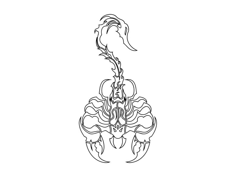 Scorpion Outline SVG, Scorpion SVG, Scorpion Clipart, Scorpion Files ...