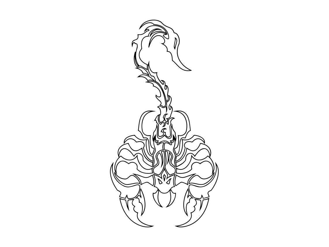 Scorpion Outline SVG, Scorpion SVG, Scorpion Clipart, Scorpion Files ...