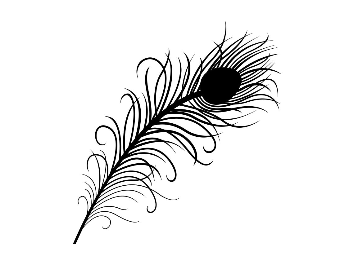 Peacock Feather 2 Svg Peacock Svg Peafowl Svg Peacock Etsy