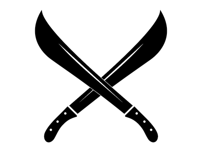 Machete Logo SVG, Machete SVG, Sword Svg, Knife Svg, Machete Clipart ...
