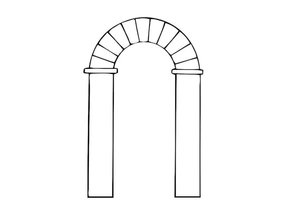 Arch Outline SVG Door Svg Gate Svg Arch Clipart Arch Files - Etsy UK