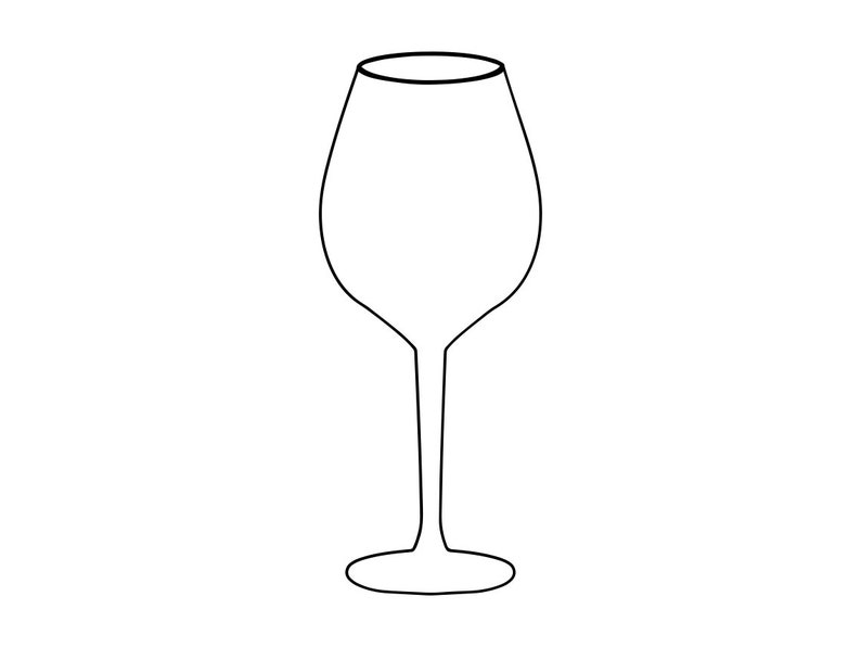 Wine Glass Outline Svg Wine Glass Svg Wine Svg Wine Glass Clipart Wine Files For Cricut Cut