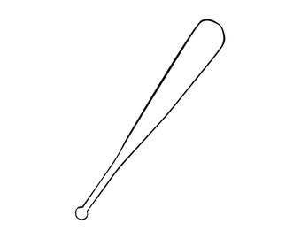 Baseball Bat Outline Png - Etsy
