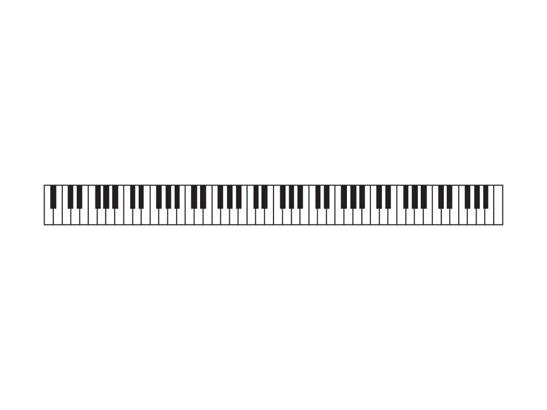 Piano Keyboard SVG #2, Piano SVG, Piano Keyboard Clipart, Piano ...