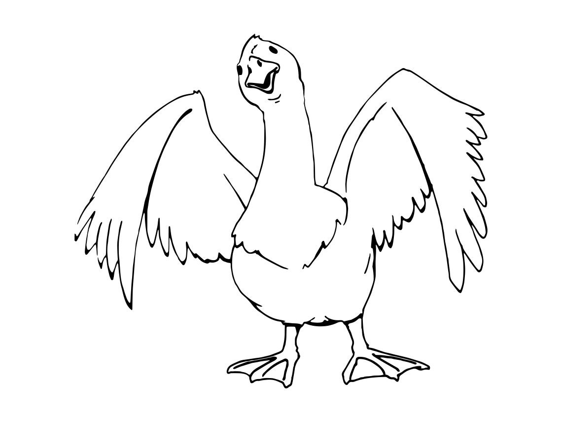 Goose Outline SVG, Geese Svg, Goose Clipart, Goose Files for Cricut ...