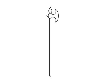 Halberd Logo SVG, Halberd SVG, Arms SVG, Medieval Weapon Svg, Halberd ...