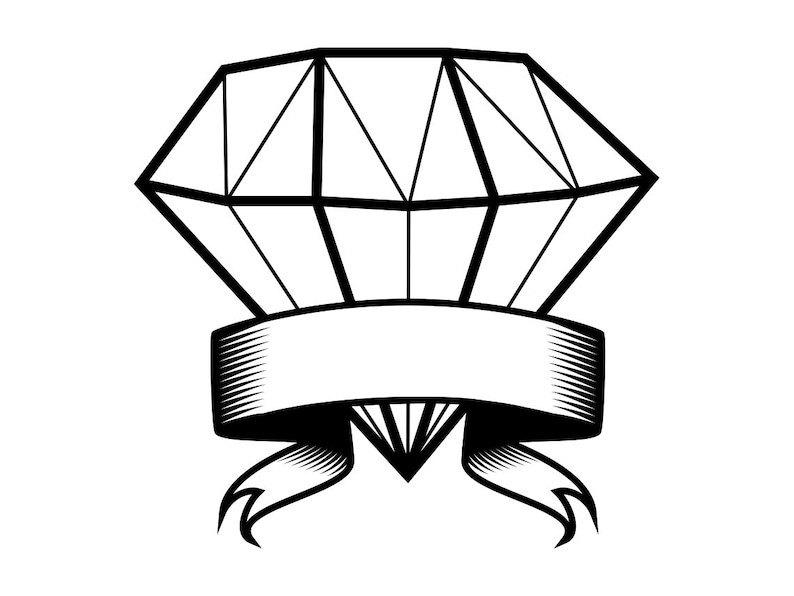 Diamond #2 SVG, Diamond Svg, Diamond Clipart, Diamond Files for Cricut ...