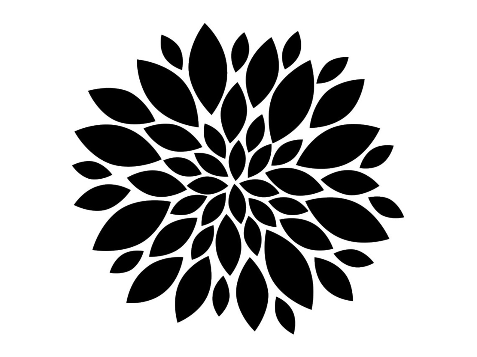 Flower Petals SVG, Flower Petals Clipart, Flower Petals Files for ...