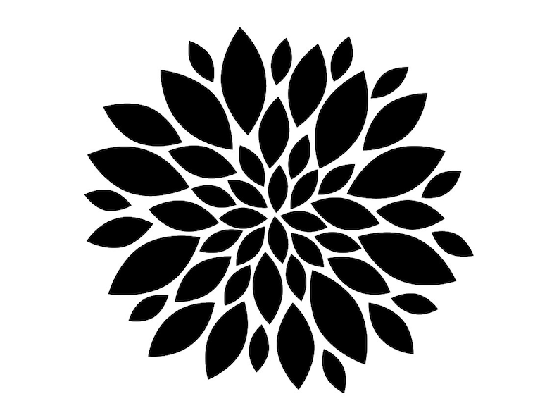 Flower Petals SVG, Flower Petals Clipart, Flower Petals Files for ...