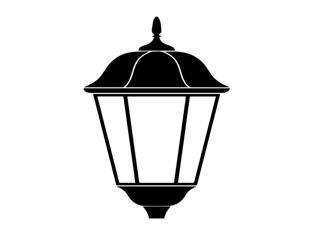 Street Lamp #4 SVG, Lamp SVG, Street Light SVG, Street Lamp Clipart ...