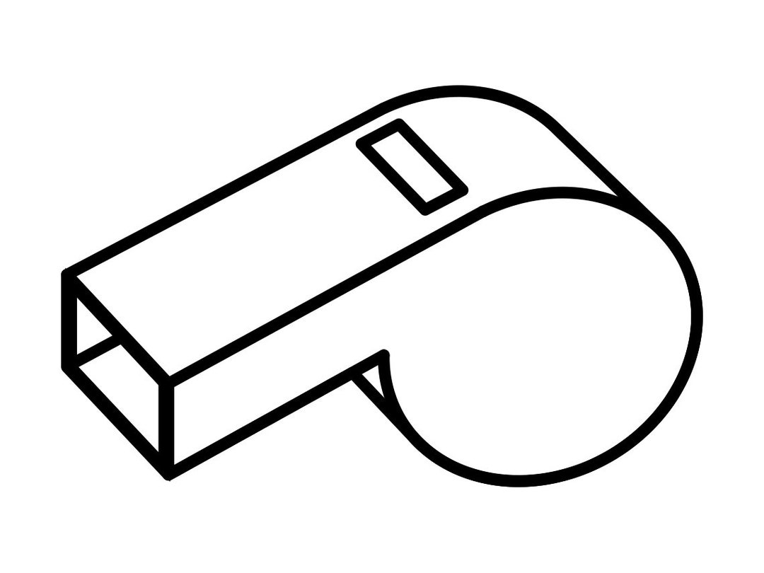 Whistle Outline SVG, Whistle SVG, Sport Svg, Whistle Outline Clipart ...