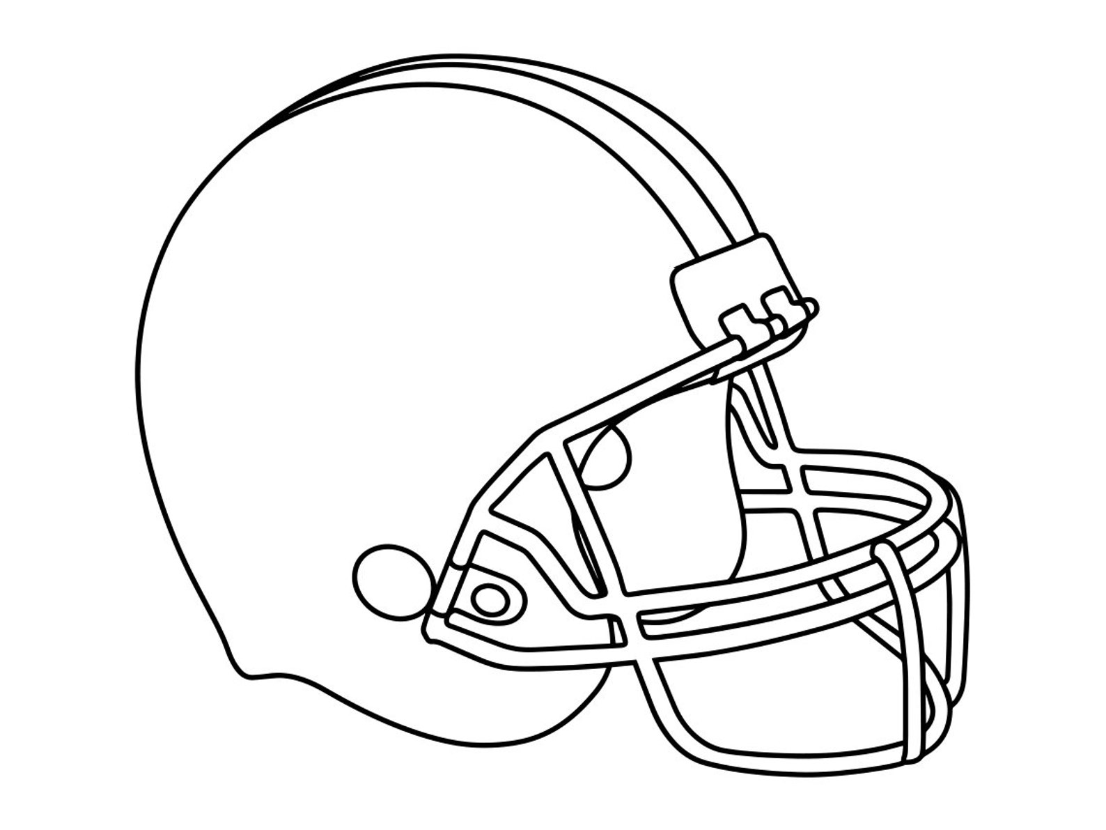 Football Helmet Outline #2 SVG, Football Helmet Clipart, Football ...