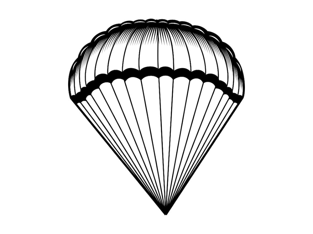Parachute #2 SVG, Parachute Svg, Parachute Clipart, Parachute Files for ...