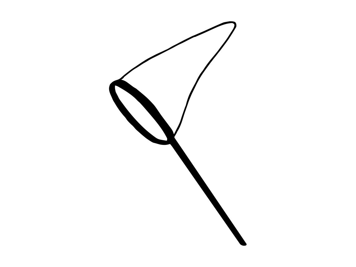 Butterfly Net SVG, Butterfly Net Clipart, Butterfly Net Files for ...