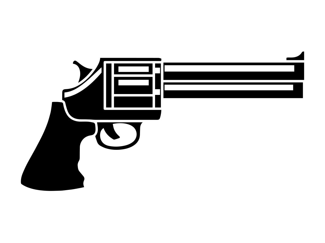 Revolver SVG, Gun SVG, Pistol SVG, Weapon Svg, Revolver Clipart ...