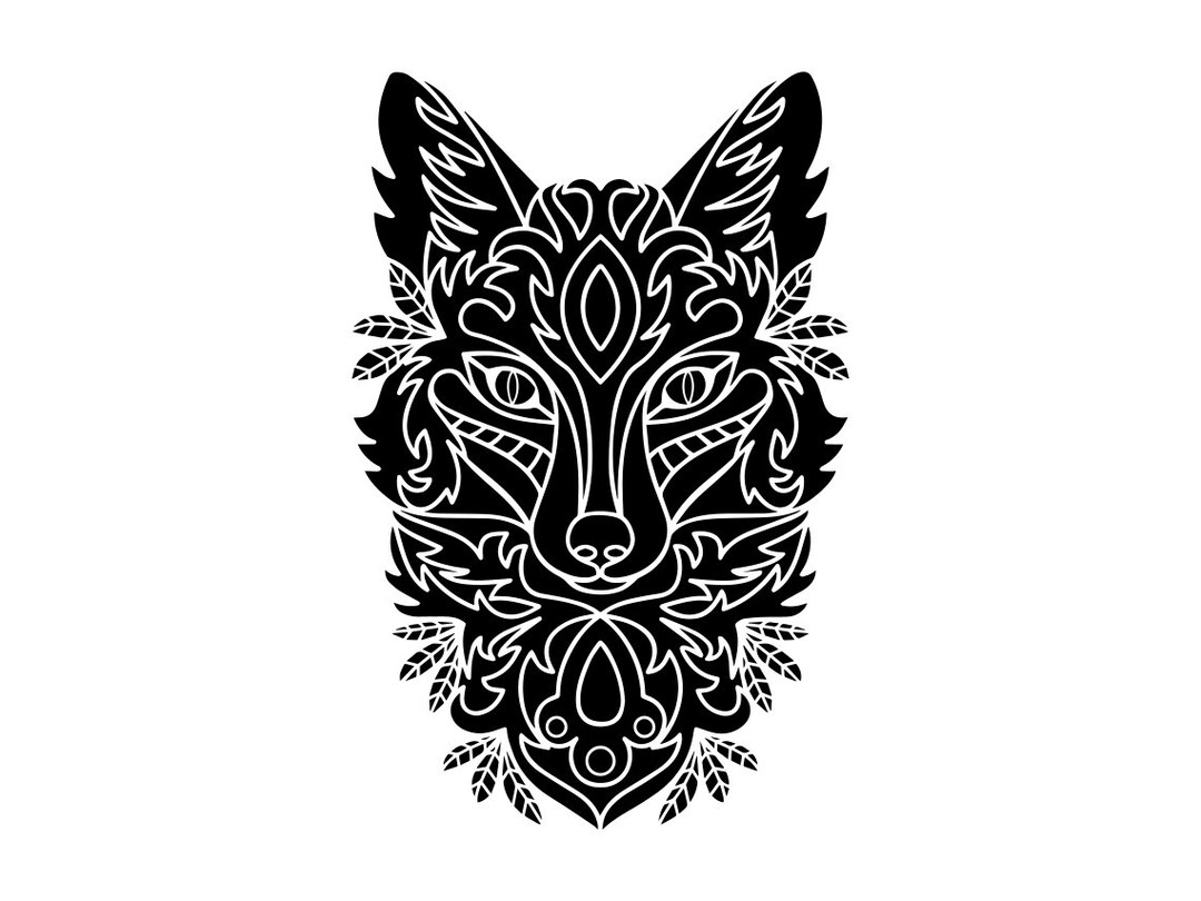 Tribal Fox 2 SVG, Fox SVG, Tribal Fox Clipart, Tribal Fox Files for ...