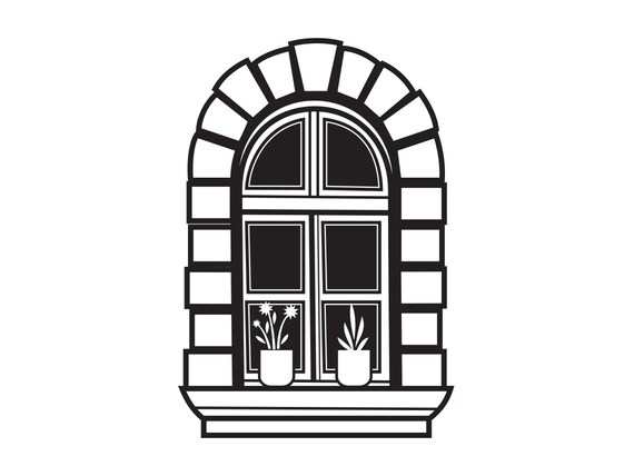 Window SVG Window Plants Window Clipart Window Files for - Etsy