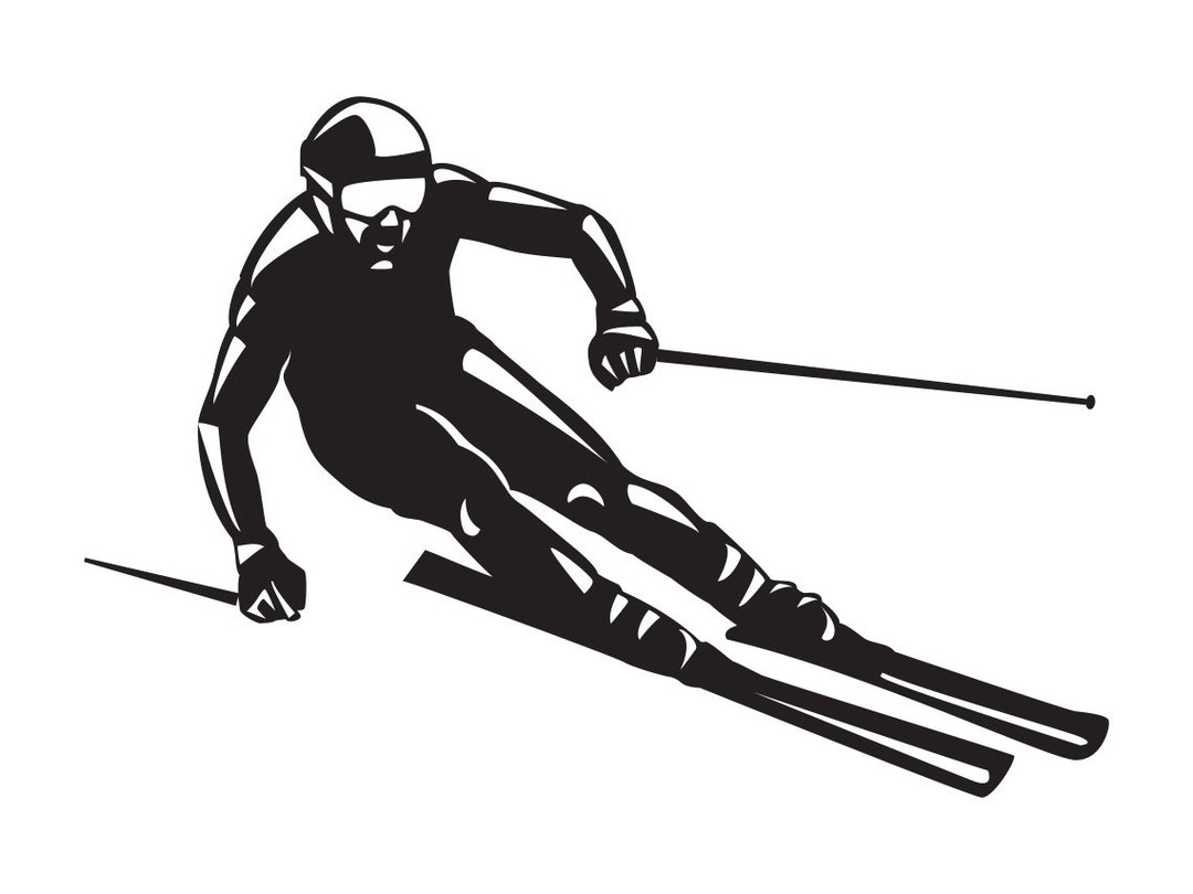 Skiing SVG, Skiing Clipart, Skiing Files for Cricut, Skiing Cut Files ...