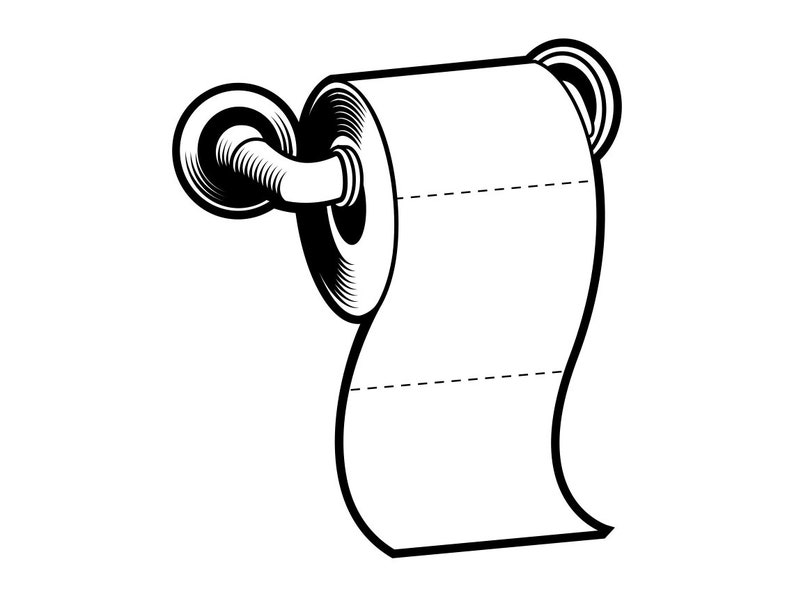 Toilet Paper SVG, Bathroom Svg, Toilet Paper Clipart, Toilet Paper ...