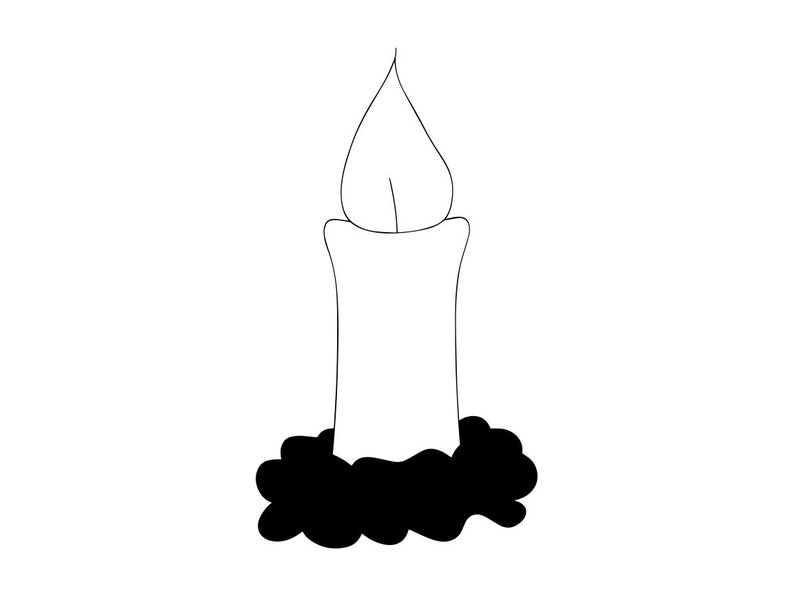 Candle SVG 3 Candle Clipart Candle Files for Cricut Candle - Etsy