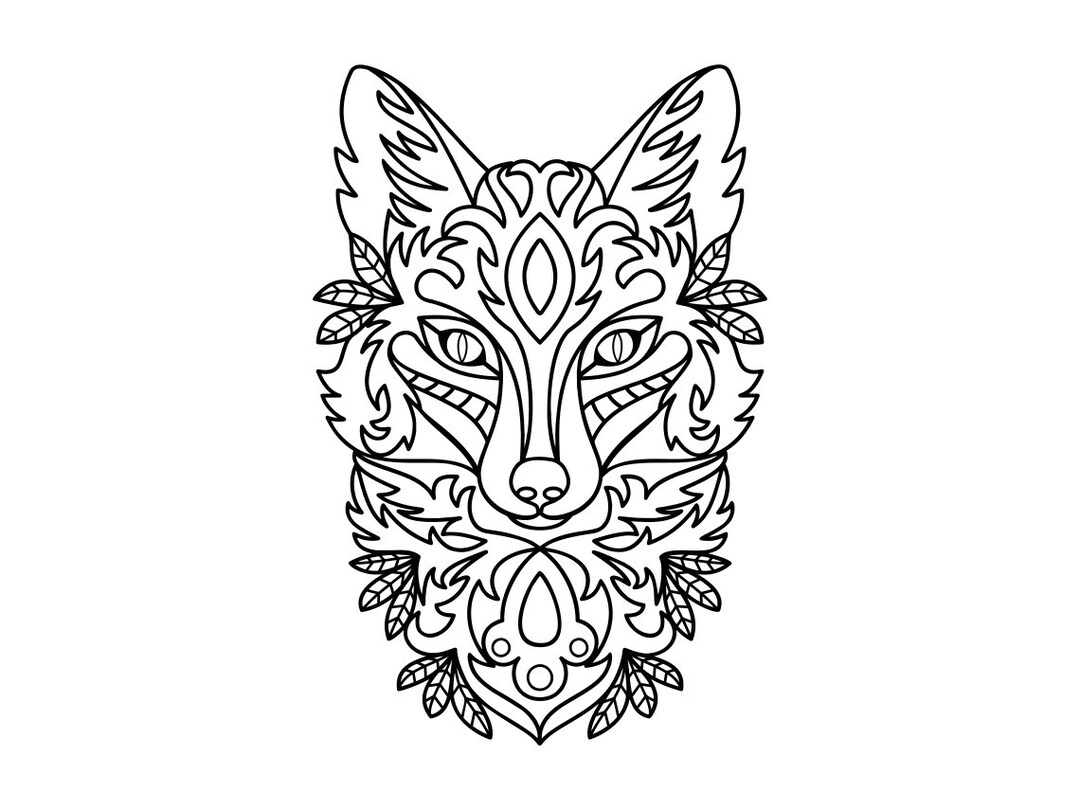 Tribal Fox SVG, Fox SVG, Tribal Fox Clipart, Tribal Fox Files for ...