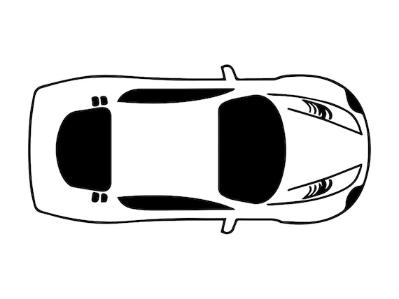 Sports Car Top View SVG Luxury Car Svg Racing Car Svg - Etsy
