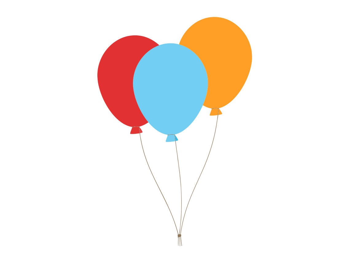 Balloons Clipart, Balloons SVG, Balloons Files for Cricut, Balloons Cut ...