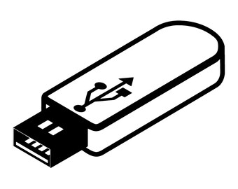 Usb Silhouette Svg - Etsy