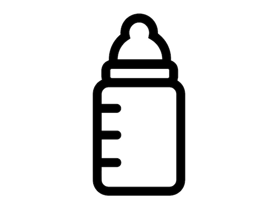 Tekening Babyfles Hegen Slow Flow Speen 1m+ (1) 2 Pack | Hegen