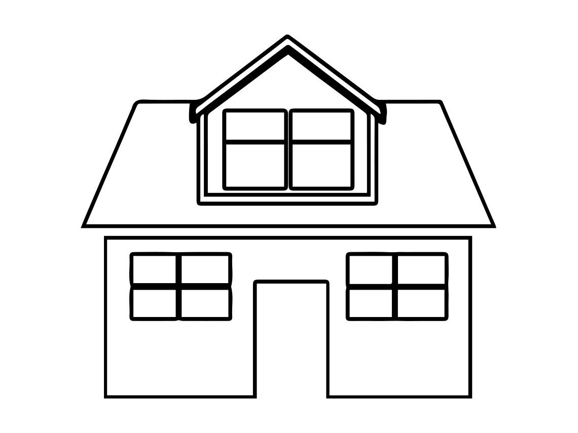 Huis Outline 2 SVG, Huis Svg, Home Svg, Onroerend goed Svg, Huis ...