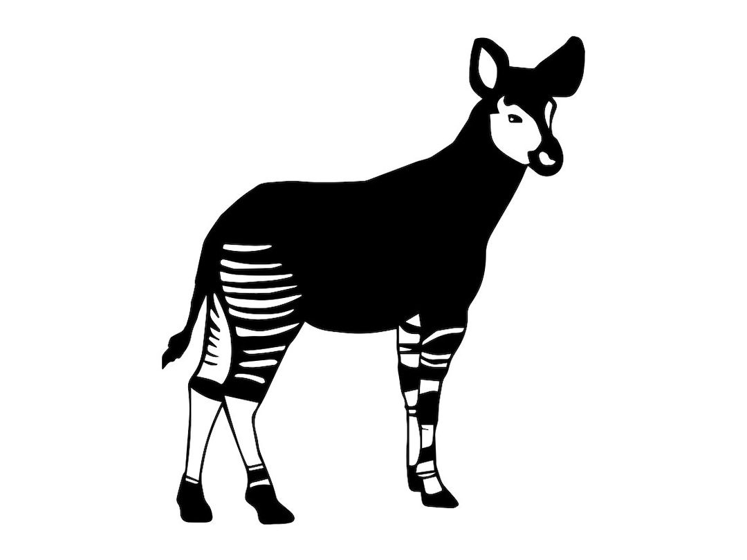 Okapi #2 SVG, Okapi SVG, Okapi Clipart, Okapi Files for Cricut, Okapi ...