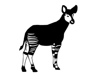 Okapi Svg Bundle, Okapi Svg, Okapi Clipart, Okapi Files for Cricut ...