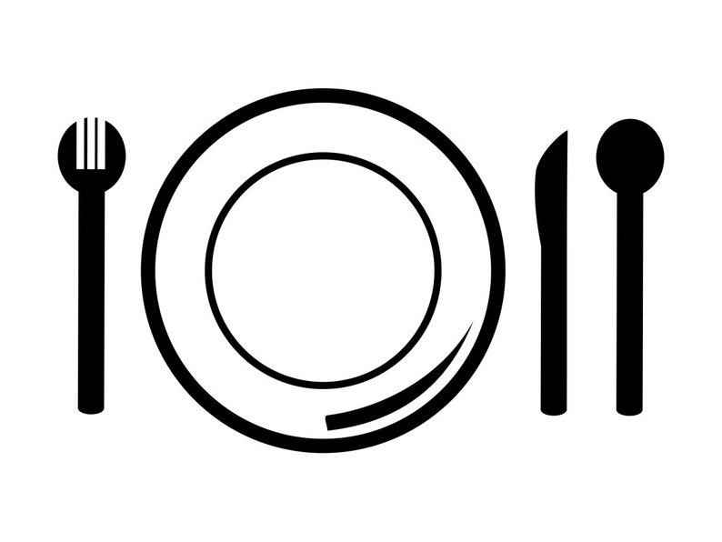 Dinnerware Set SVG Dinnerware SVG Dinnerware Clipart - Etsy UK