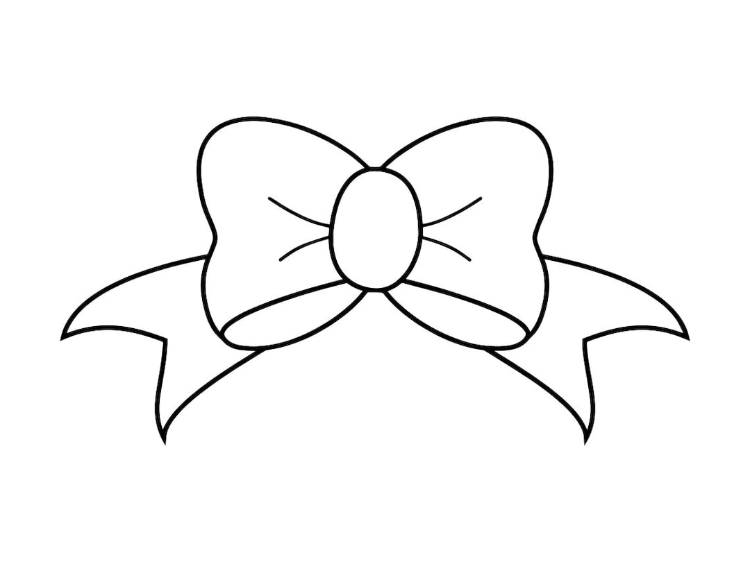 Bow Outline SVG, Bow Tie, Ribbon Svg, Bow Clipart, Bow Files for Cricut ...